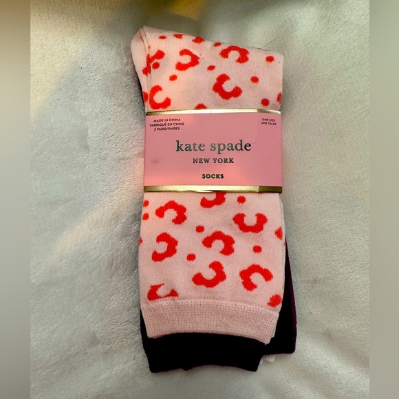 kate spade | Accessories | Kate Spade New York 3 Pair Socks | Poshmark